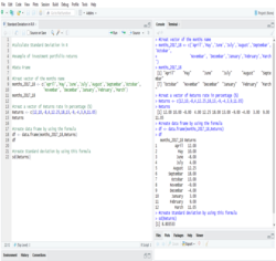 Calculating the Standard Deviation Using R & Python