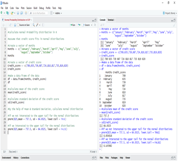 Statistical Application in R & Python: Normal Probability Distribution