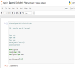 Statistical Application in R & Python: EXPONENTIAL DISTRIBUTION